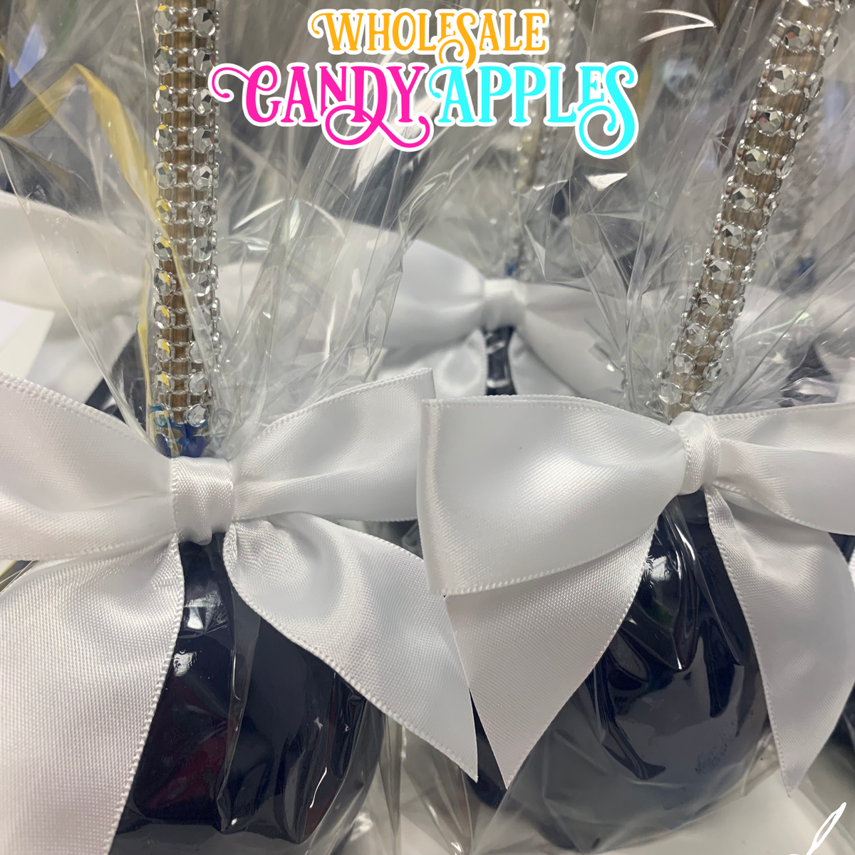 Black Glitter Candy Apples – wholesalecandyapples.com