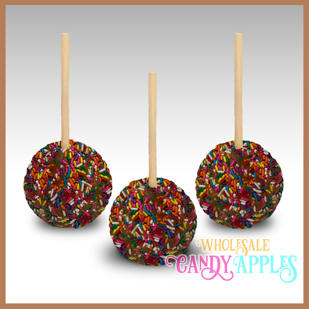 Mini Caramel Apple With Sprinkles – wholesalecandyapples.com