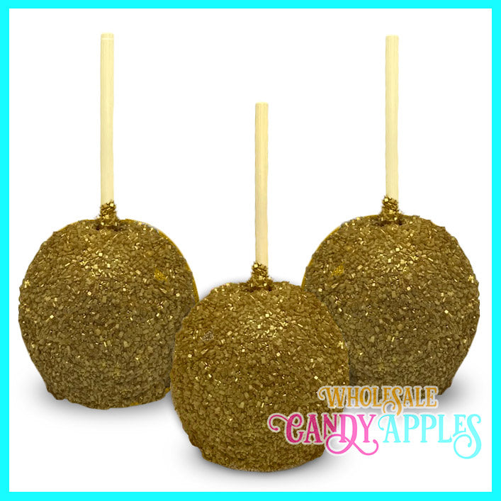 Gold Sugar Crystal Candy Apple – wholesalecandyapples.com