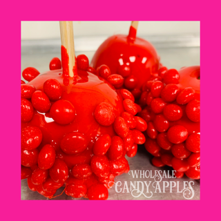Candyland Apple with Red Hots Candy – wholesalecandyapples.com