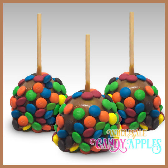 Mini Caramel Apple With M&M's – wholesalecandyapples.com