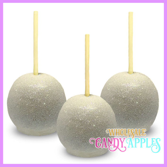 White Chocolate Glitter Apples – wholesalecandyapples.com